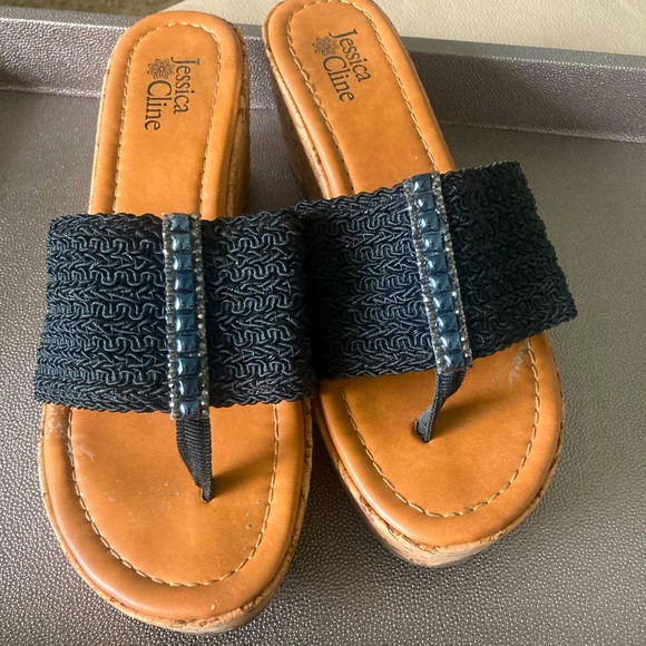 Jessica Cline | Shoes | Jessica Cline Wedge Sandals | Poshmark